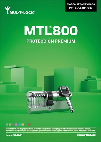 Mul-T-Lock MTL 800 super + - CILINDROS ALTA SEGURIDAD